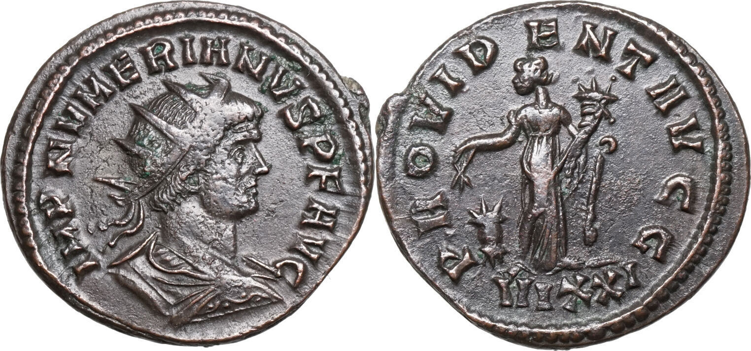 Numerianus (283-284) AE Antoninian Ticinum, Providentia vor Altar | MA ...