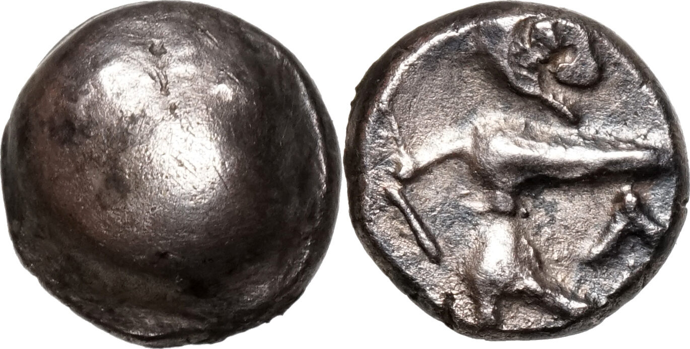 BOIER (~200-100 BCE) AR Obol Athena Alkis Typ, RARE! ss+ | MA-Shops