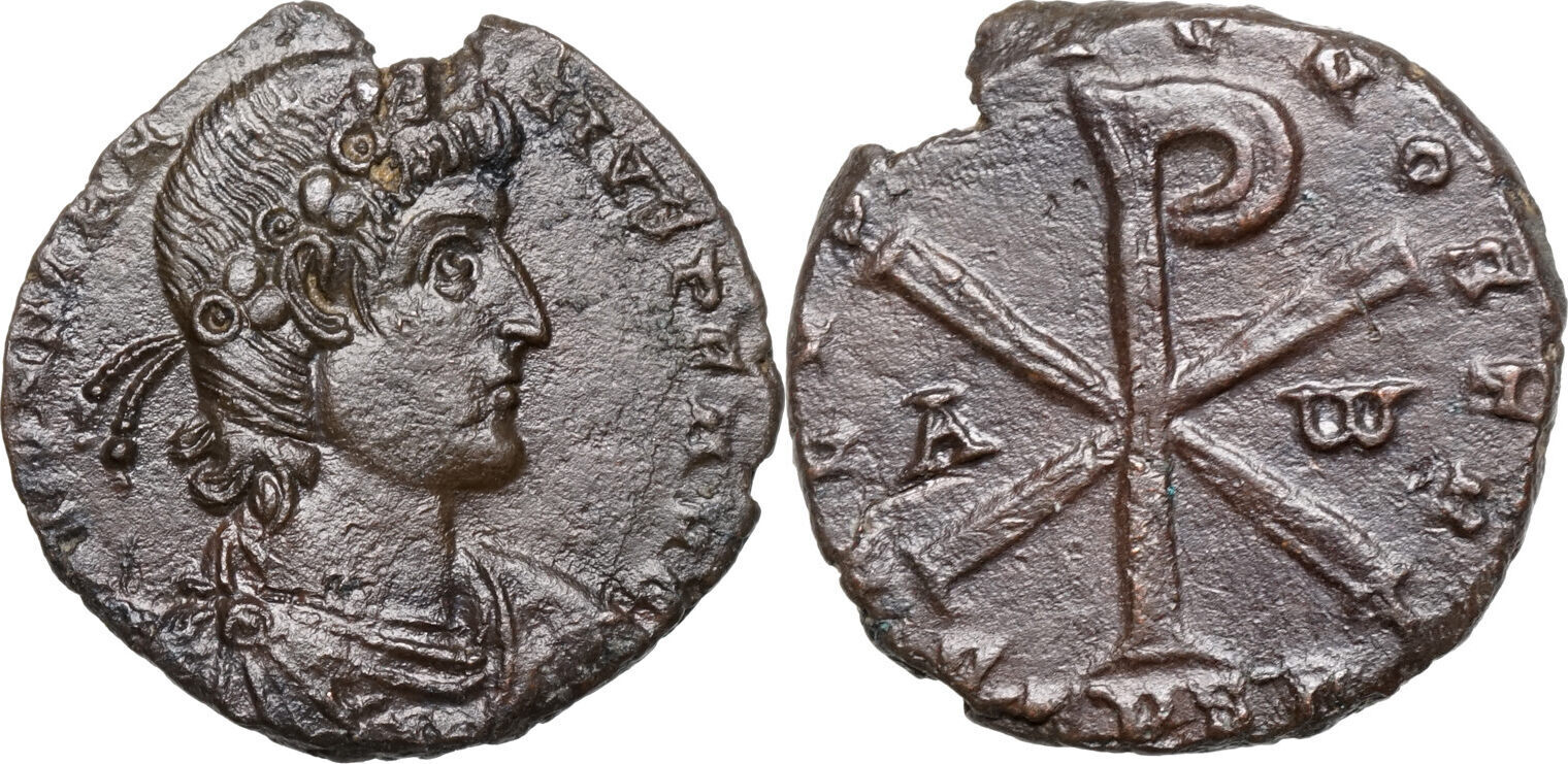 Aufstand des POEMENIUS, Trier AE Maiorina Constantius II. (337-361 ...
