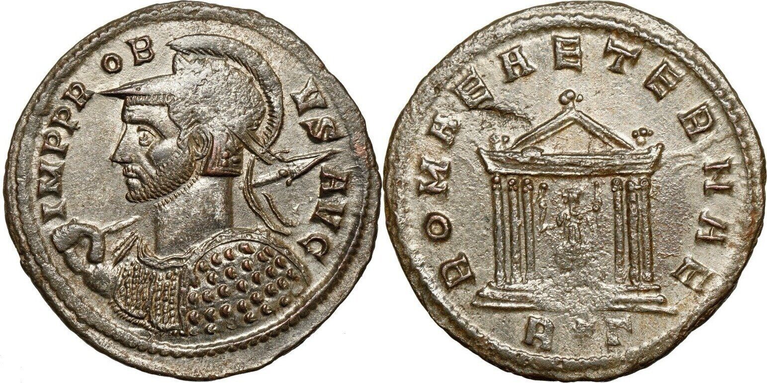 Probus (276-282) AE Antoninian Rom, Roma-TEMPEL, TOP-Büste! vz-, Details! | MA-Shops