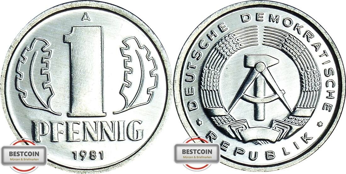 1 Pfennig 1961 A J 1508 - Kursmünze der DDR EXP | MA-Shops