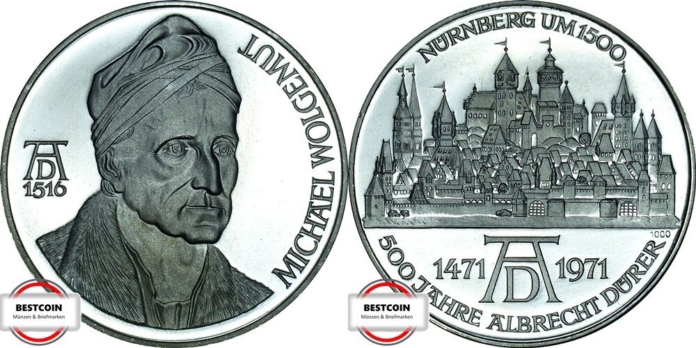 BRD NÜRNBERG 1971 Medaille - 500 Jahre Albrecht Dürer - Michael ...