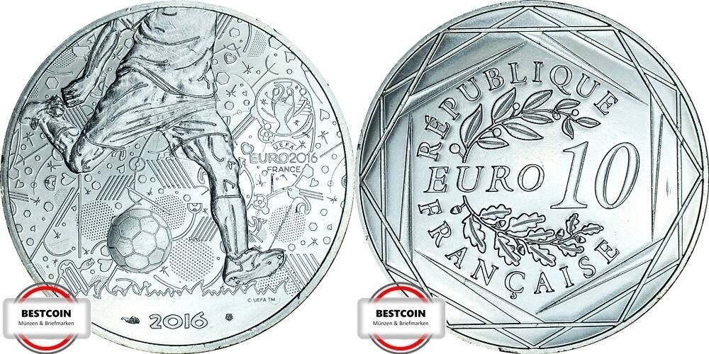 10 € 2016 KM 2291 - Fußball-EM in Frankreich STG | MA-Shops