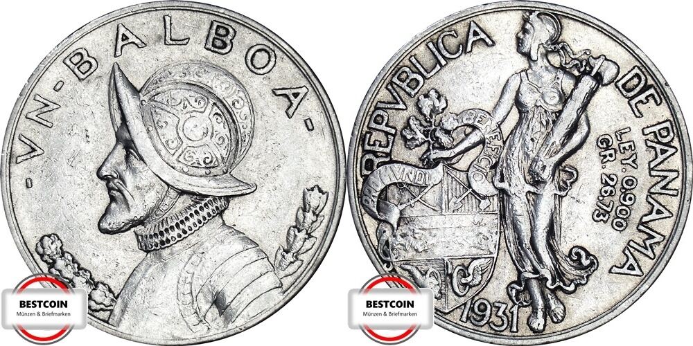 PANAMA 1 Balboa 1931 KM 13 - Balboa SS-VZ | MA-Shops