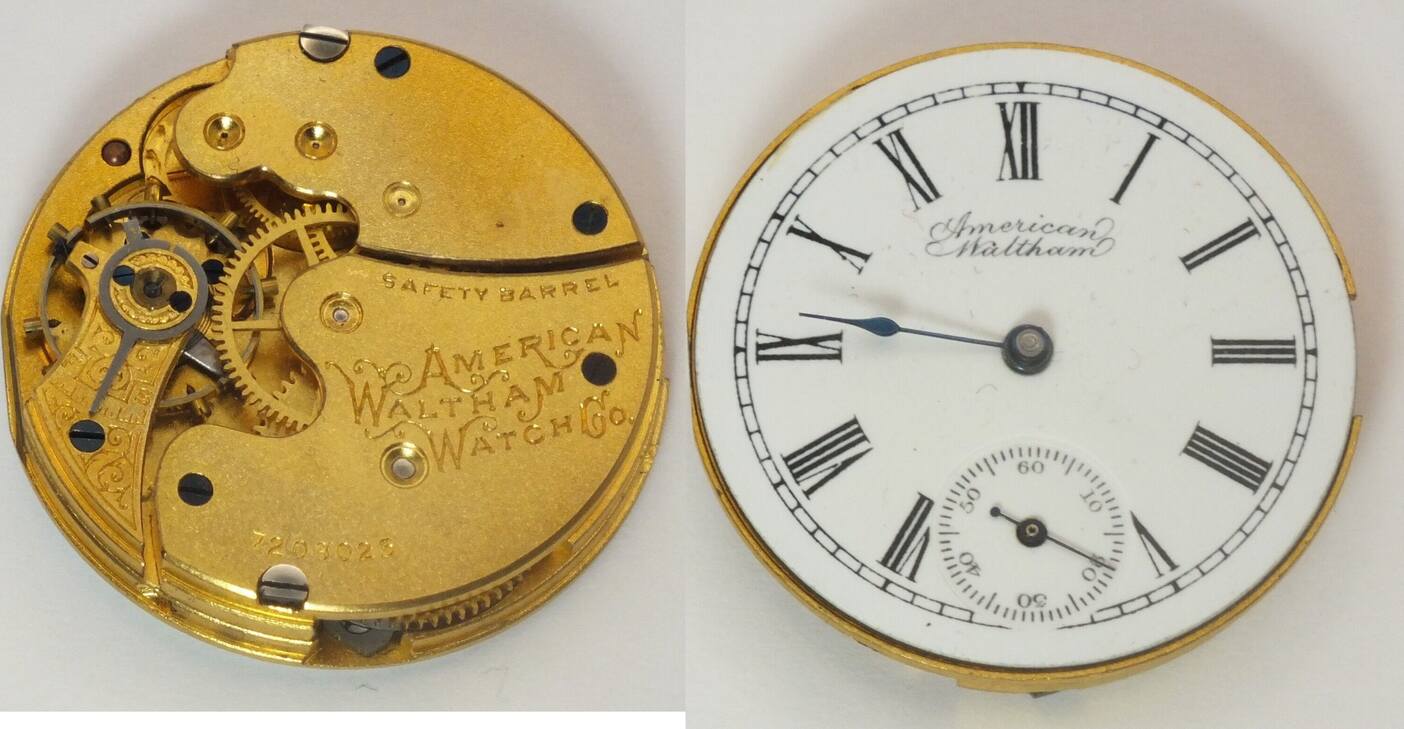 Sonstiges 1891 Waltham 0 Size 7 Jewel Grade No. 60 Model Pocket watch ...