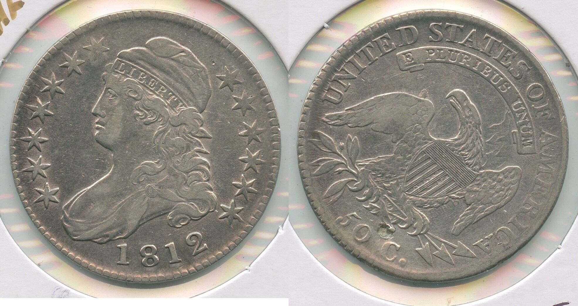 USA Bust Half Dollar 1812 Silver 50c Philadelphia Mint XF- SS700 | MA-Shops