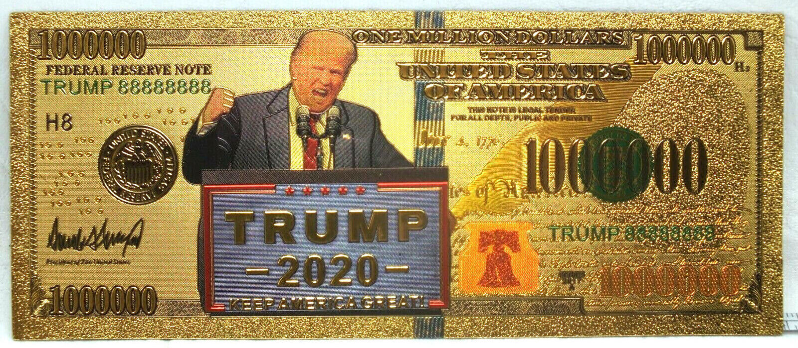 USA Banknoten 2020 Trump Keep America Great $1000000 Million Novelty ...