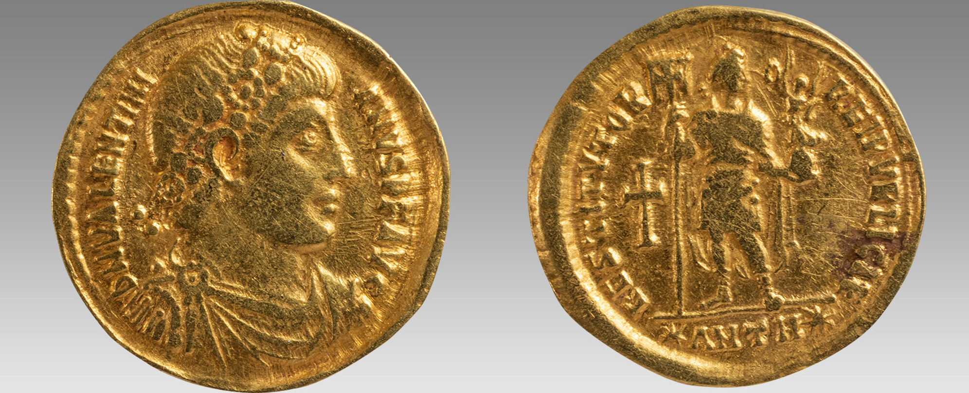 Valentinian I, Western Roman Empire (AD 364-375). AV solidus (21mm, 4. ...