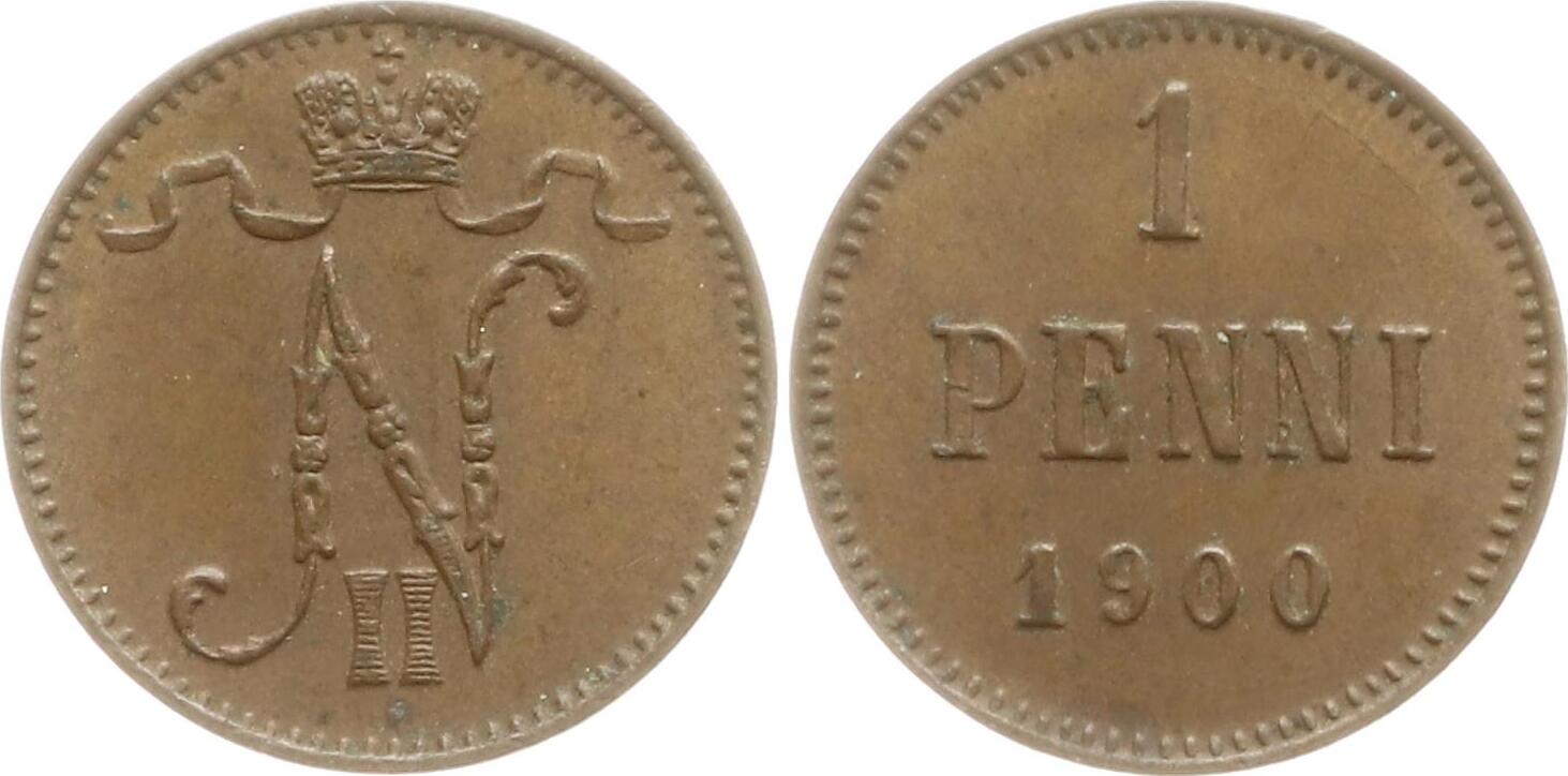 Finnland Penni 1900 Nikolaus II. von Russland, 1894-1917 Besser als ...