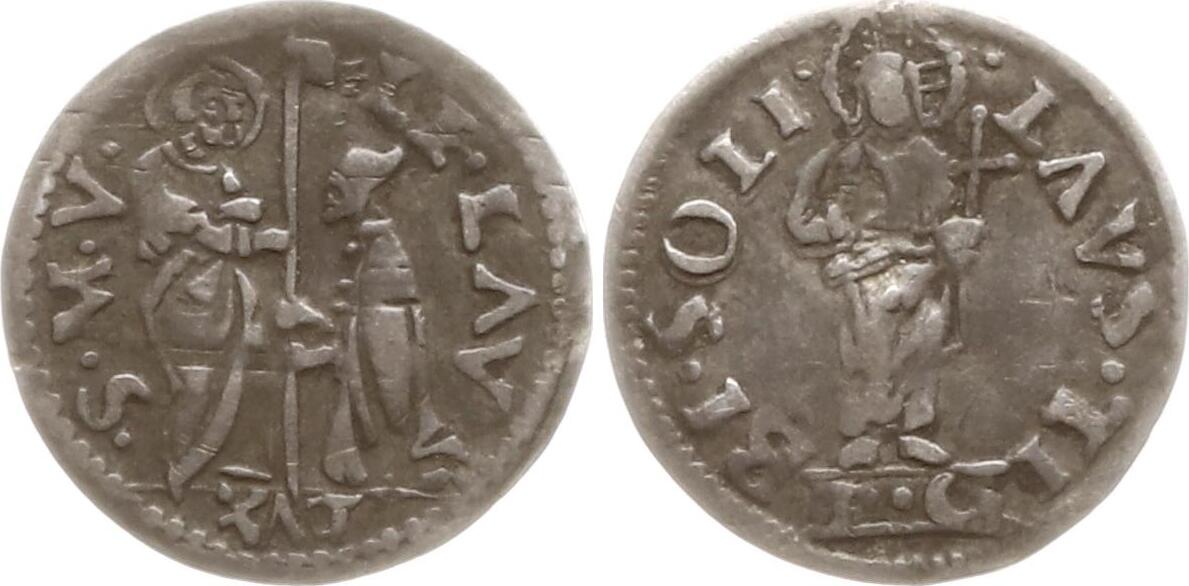 Italien, Venedig Soldino 1539 - 1545, RR! Pietro Lando, 1539-1545, Doge neben San Marco ...