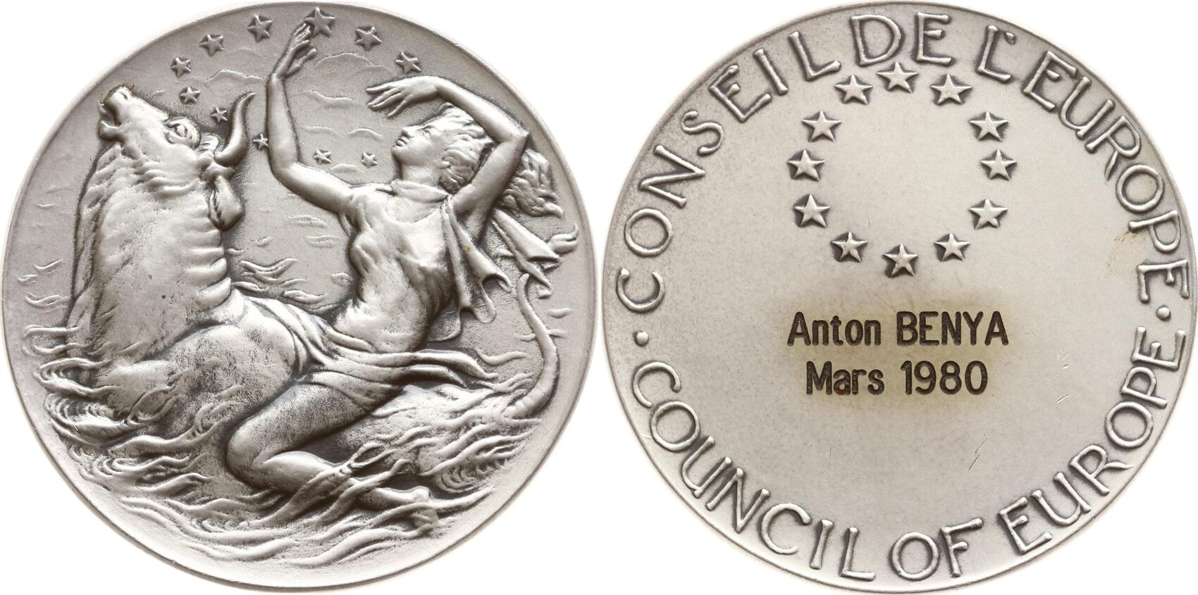 Straßburg, Stadt Preismedaille 1980 (Gravur), RRR! Auszeichnung des ...