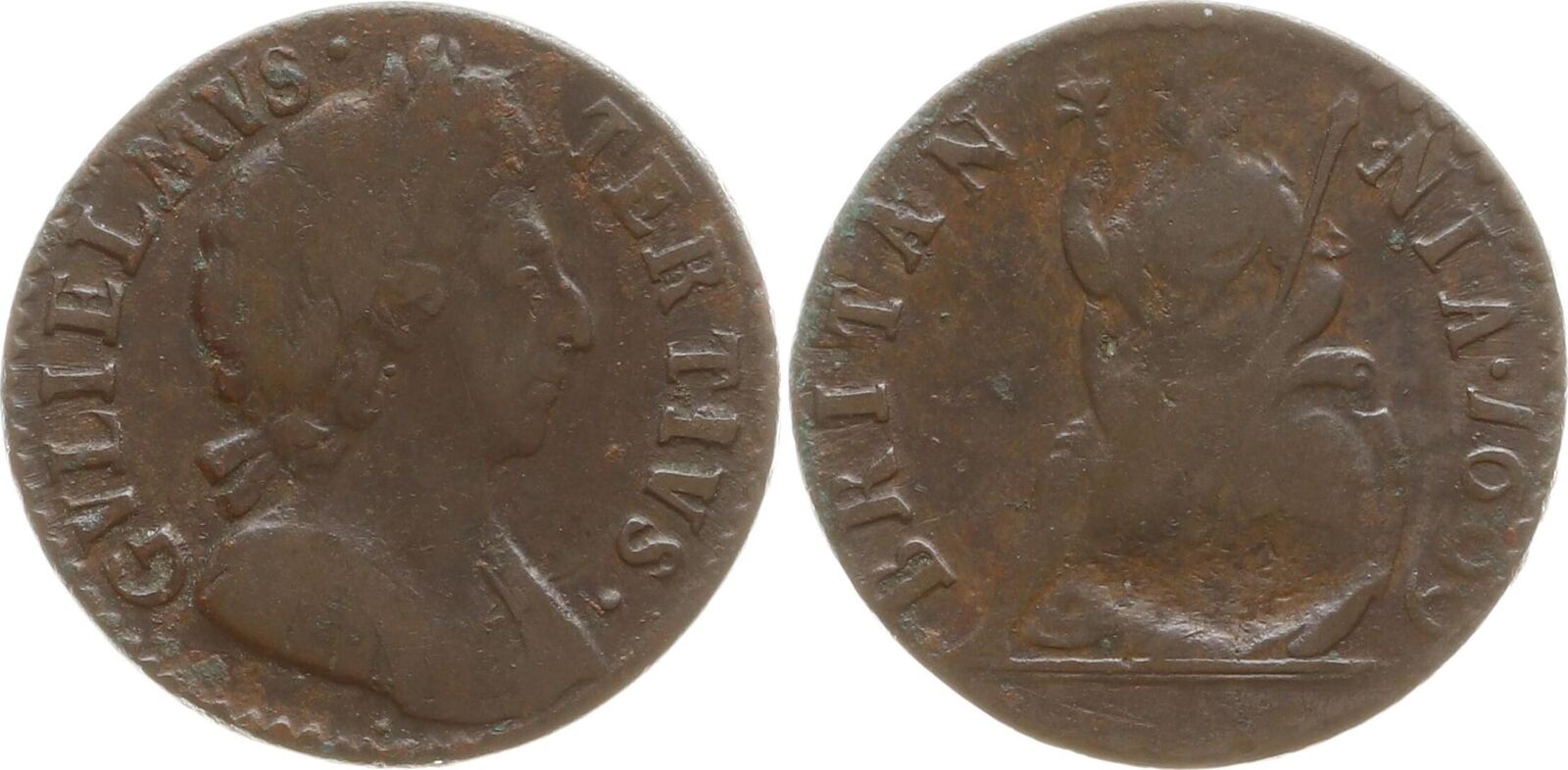 Großbritannien Farthing 1699 William III., 1695 - 1701 Fast sehr schön ...