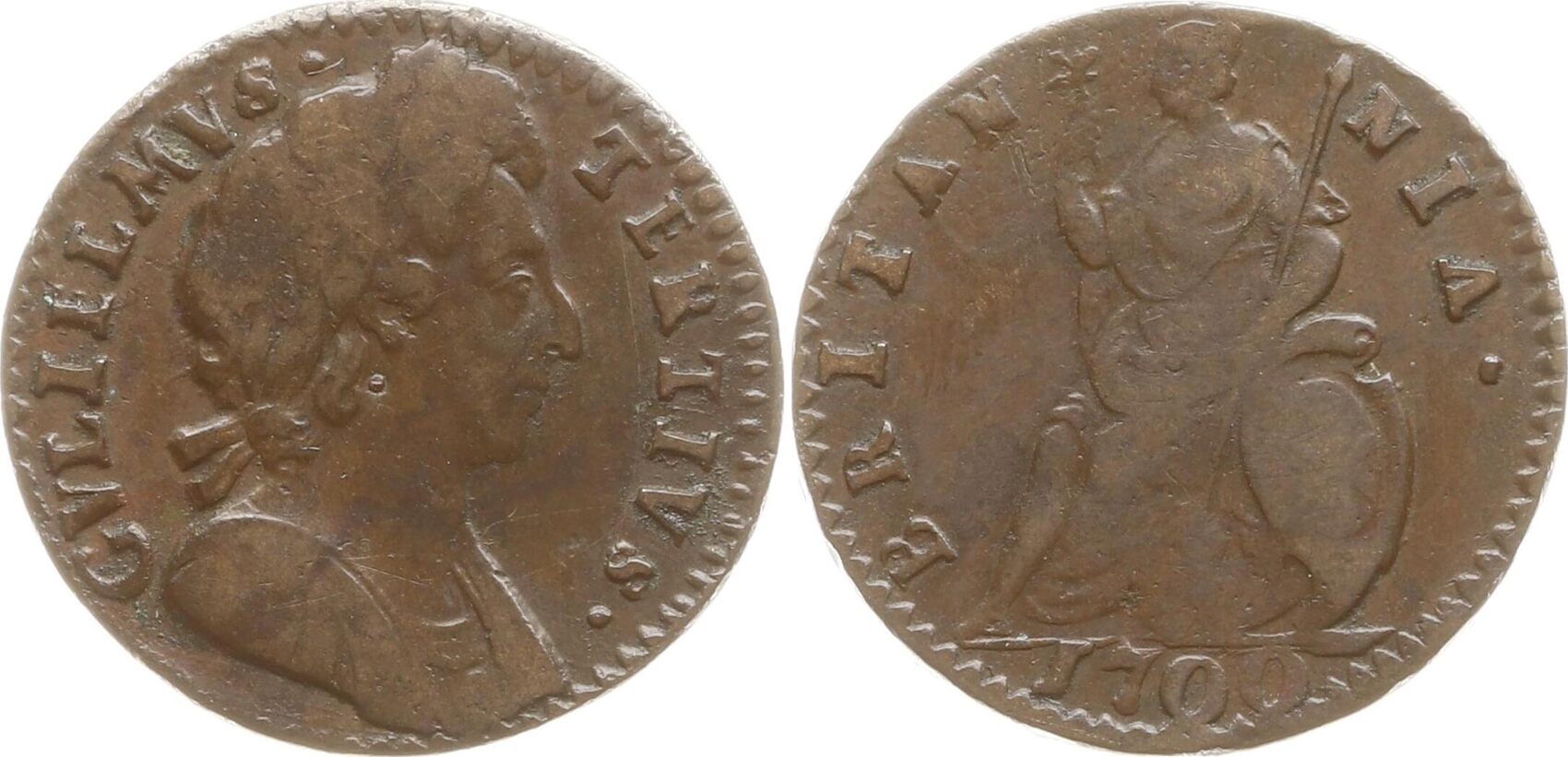 Großbritannien Farthing 1700 William III., 1695 - 1701 Sehr schön | MA ...