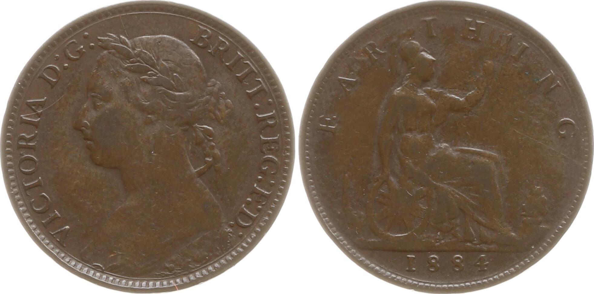 Großbritannien Farthing 1884 Victoria, 1837 - 1901 Sehr schön | MA-Shops