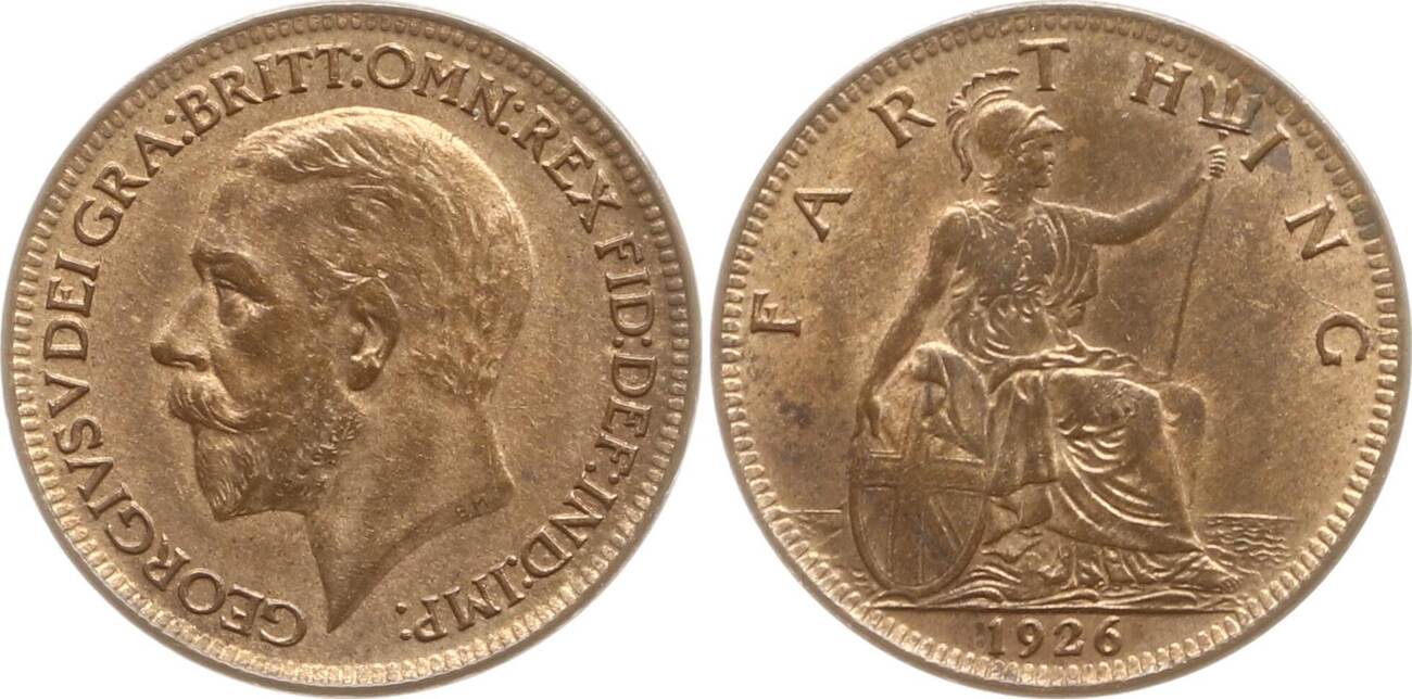 Großbritannien Farthing 1926 George V., 1910 - 1936 Fast vorzüglich ...