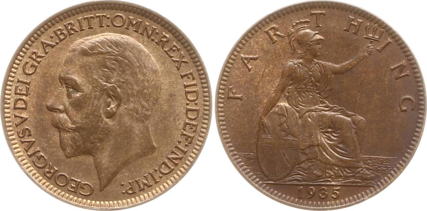 Großbritannien Farthing 1935 George V., 1910 - 1936 Vorzüglich | MA-Shops