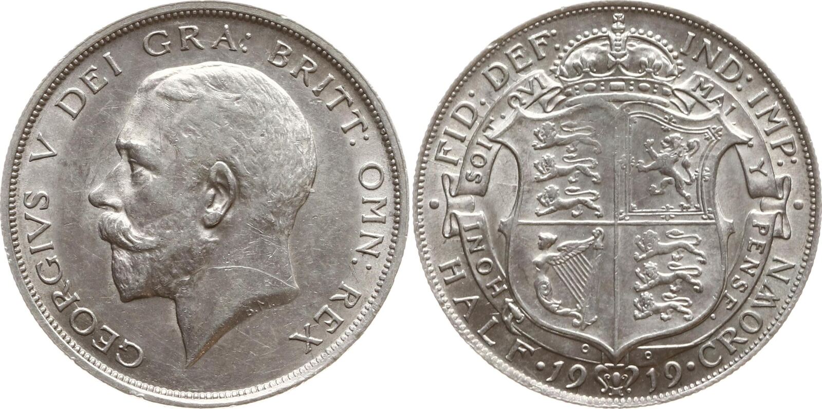 Großbritannien 1/2 Crown 1919 George V., 1910 - 1936 Vorzüglich, min ...