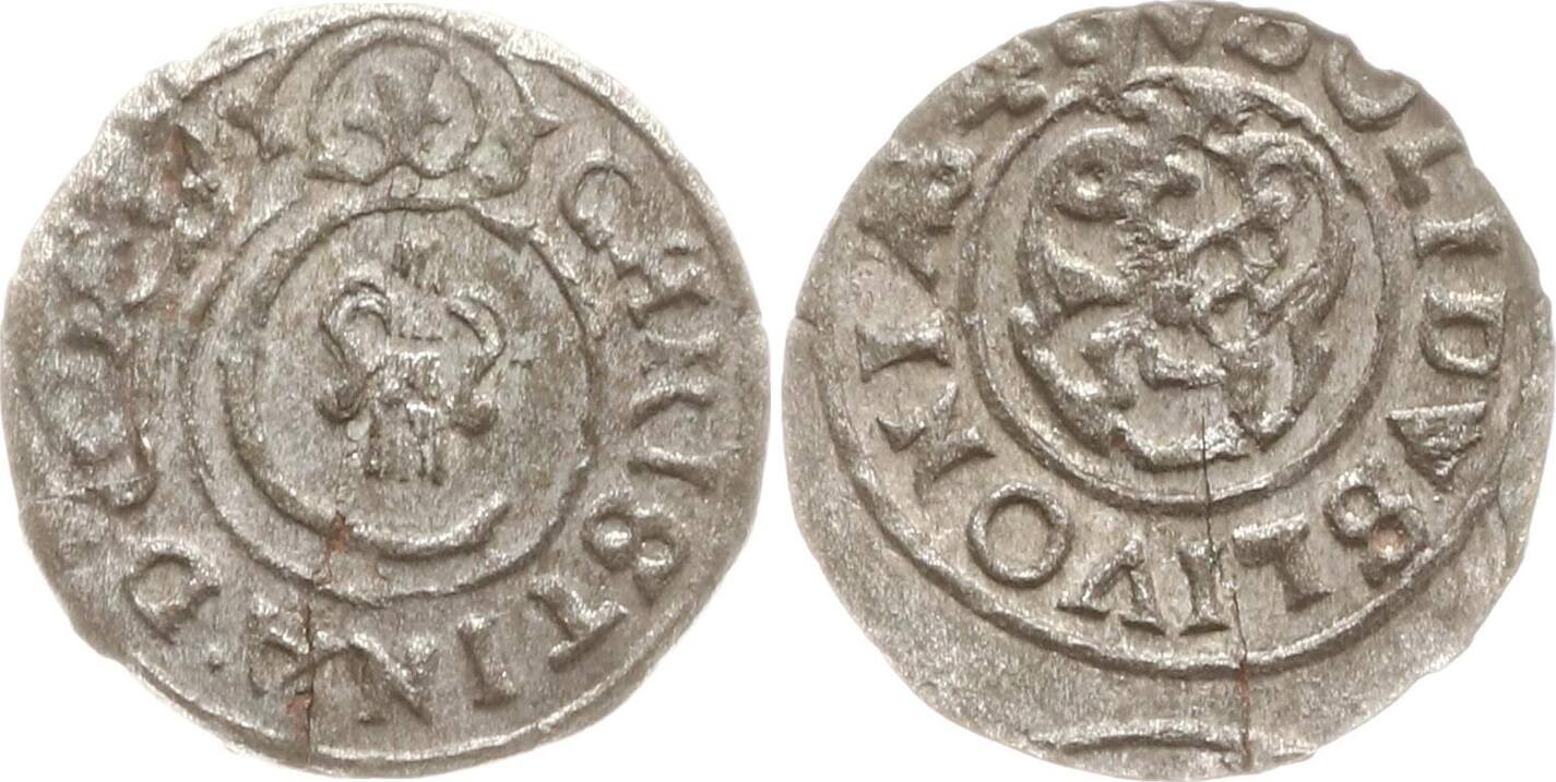Livland unter Schweden Solidus (Schilling) 1649 Christina, 1632 - 1654 ...