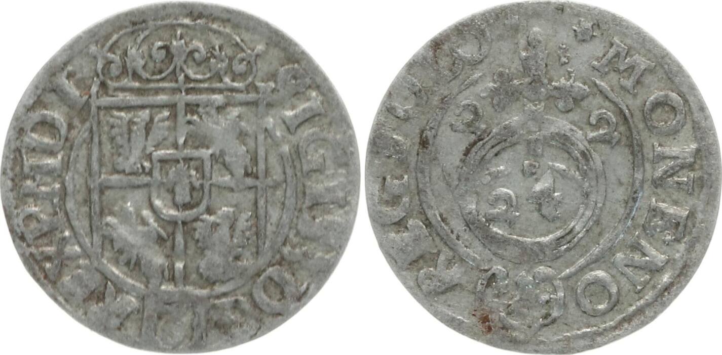 Polen, Königreich Dreipölker (1/24 Taler) 1622 Sigismund III., 1587 ...