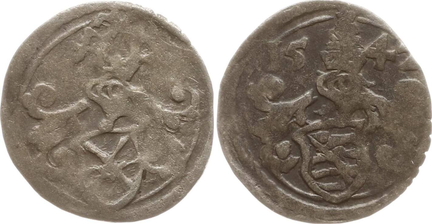 Sachsen, Kurfürstentum Dreier 1542 T Johann Friedrich und Moritz, 1541 ...