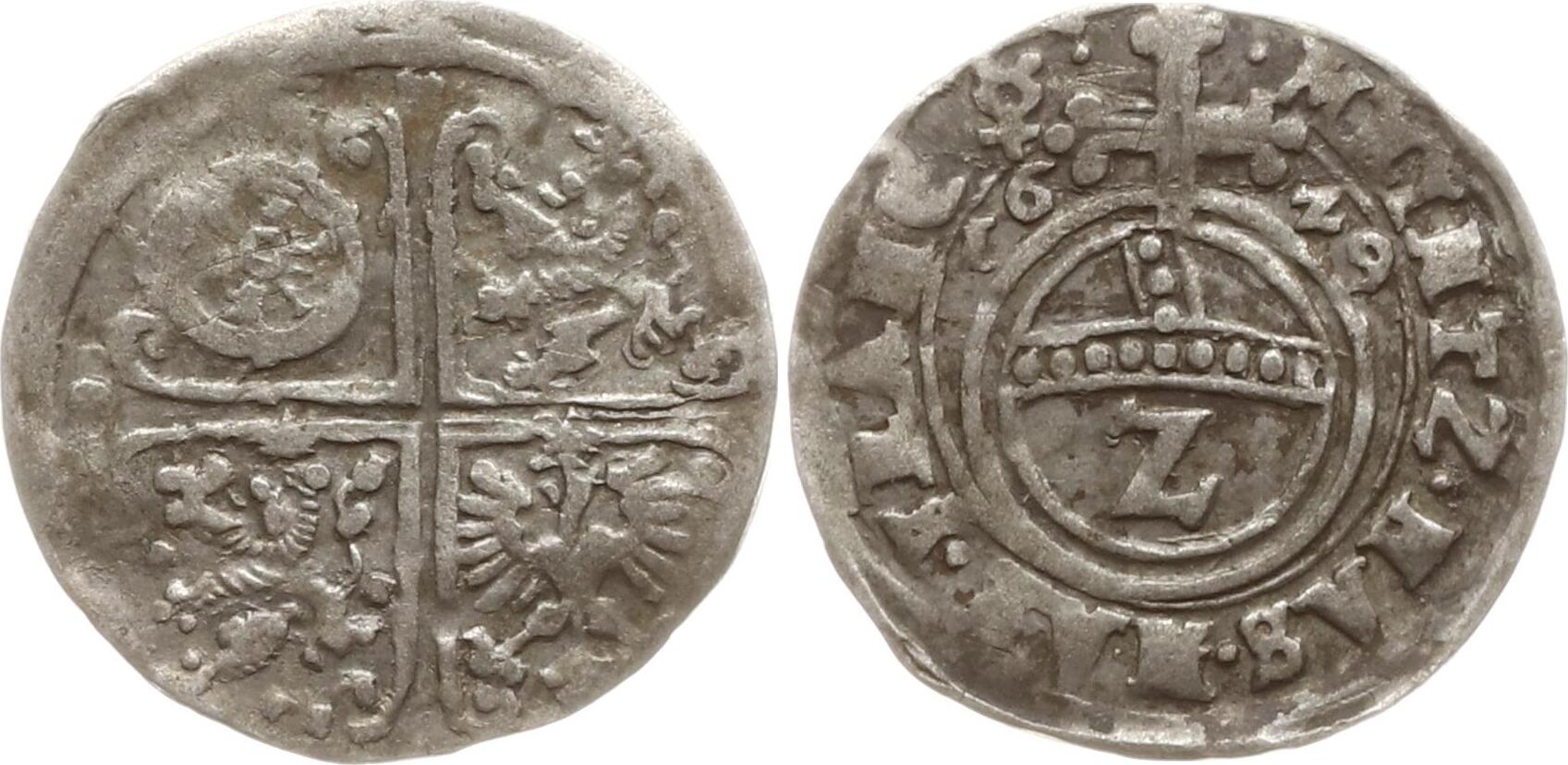 Hessen - Darmstadt 1/2 Batzen 1629 Georg II., 1626 - 1661 ...