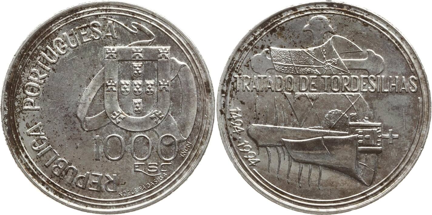 Portugal 1000 Escudos 1994 Vorzüglich | MA-Shops