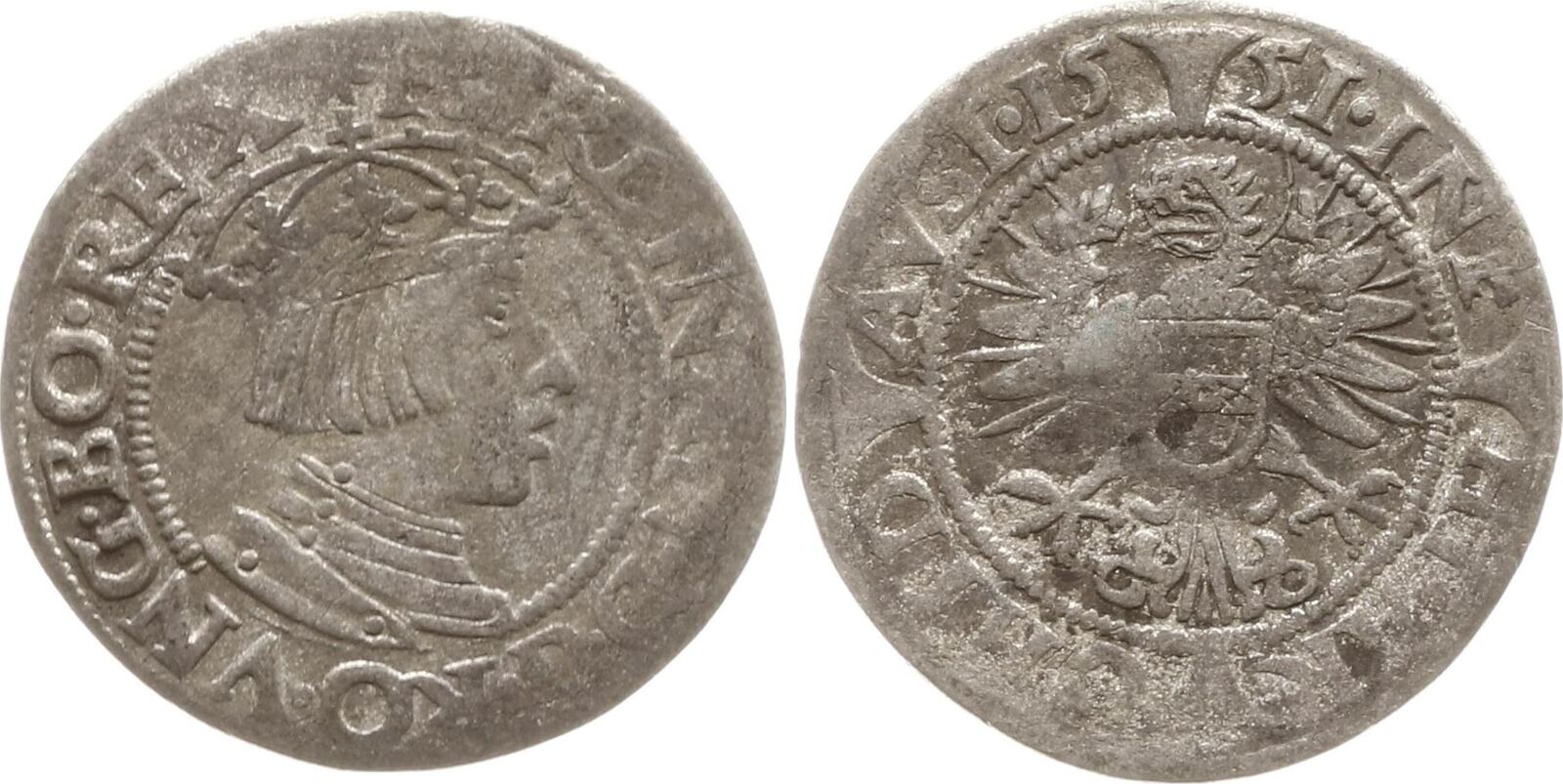 RDR, Haus Habsburg 3 Kreuzer (Groschen) 1551 Ferdinand I., 1521 - 1564 ...