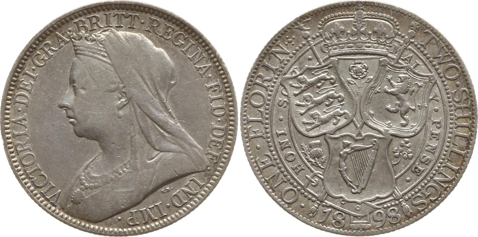 Großbritannien 1 Florin 1898 Victoria, 1837 - 1901 Besser als sehr ...