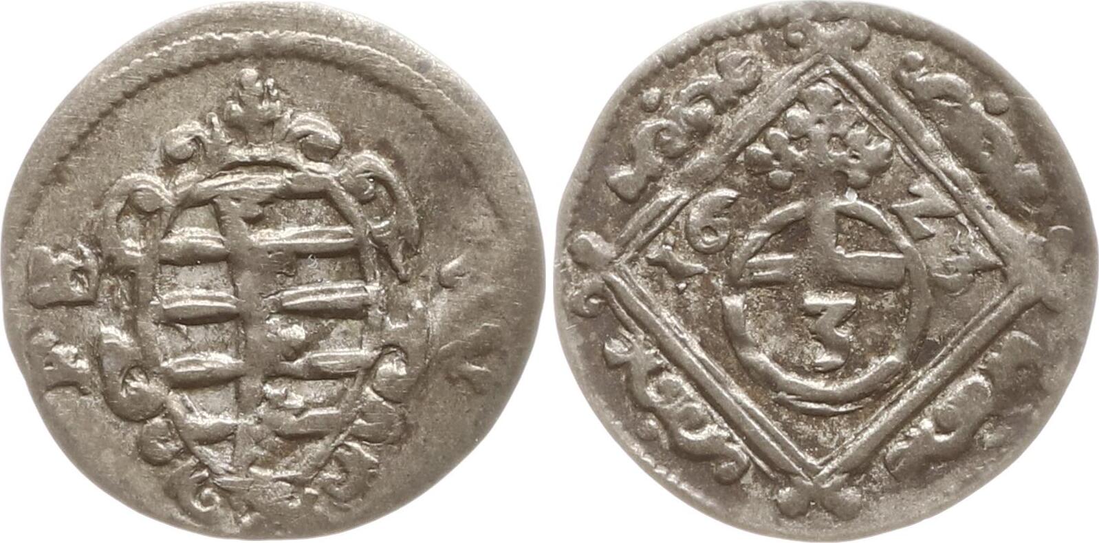 Sachsen-Coburg-Eisenach, Herzogtum 3 Pfennig (Dreier) 1623 Johann ...