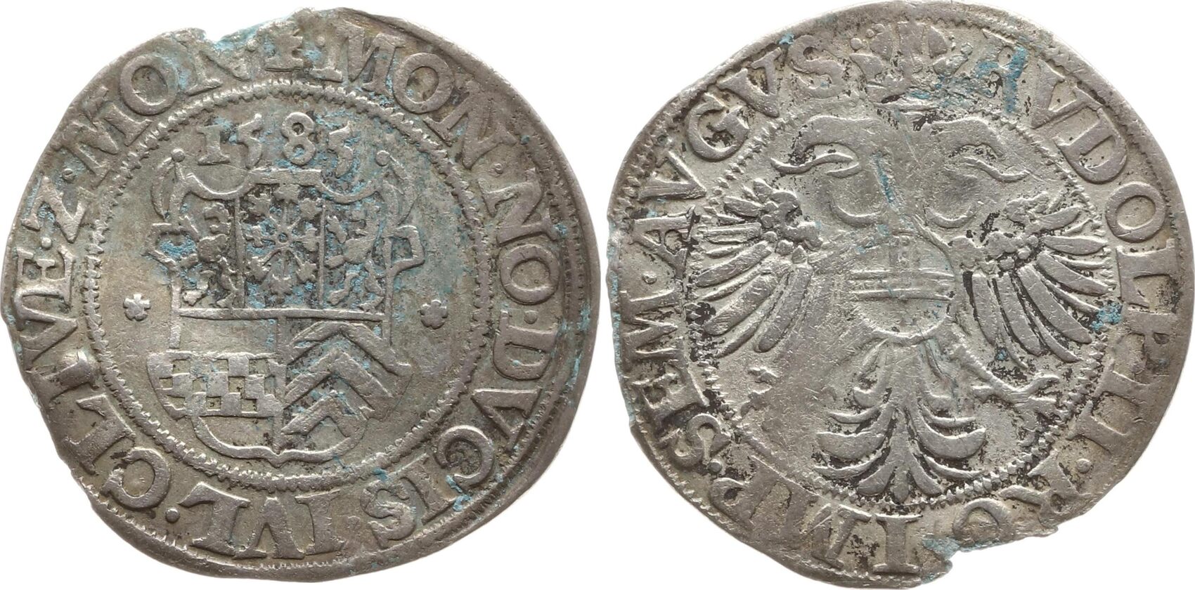 Jülich-Kleve-Berg, Jülich-Berg, Herzogtümer 8 Albus 1585 Wilhelm V ...