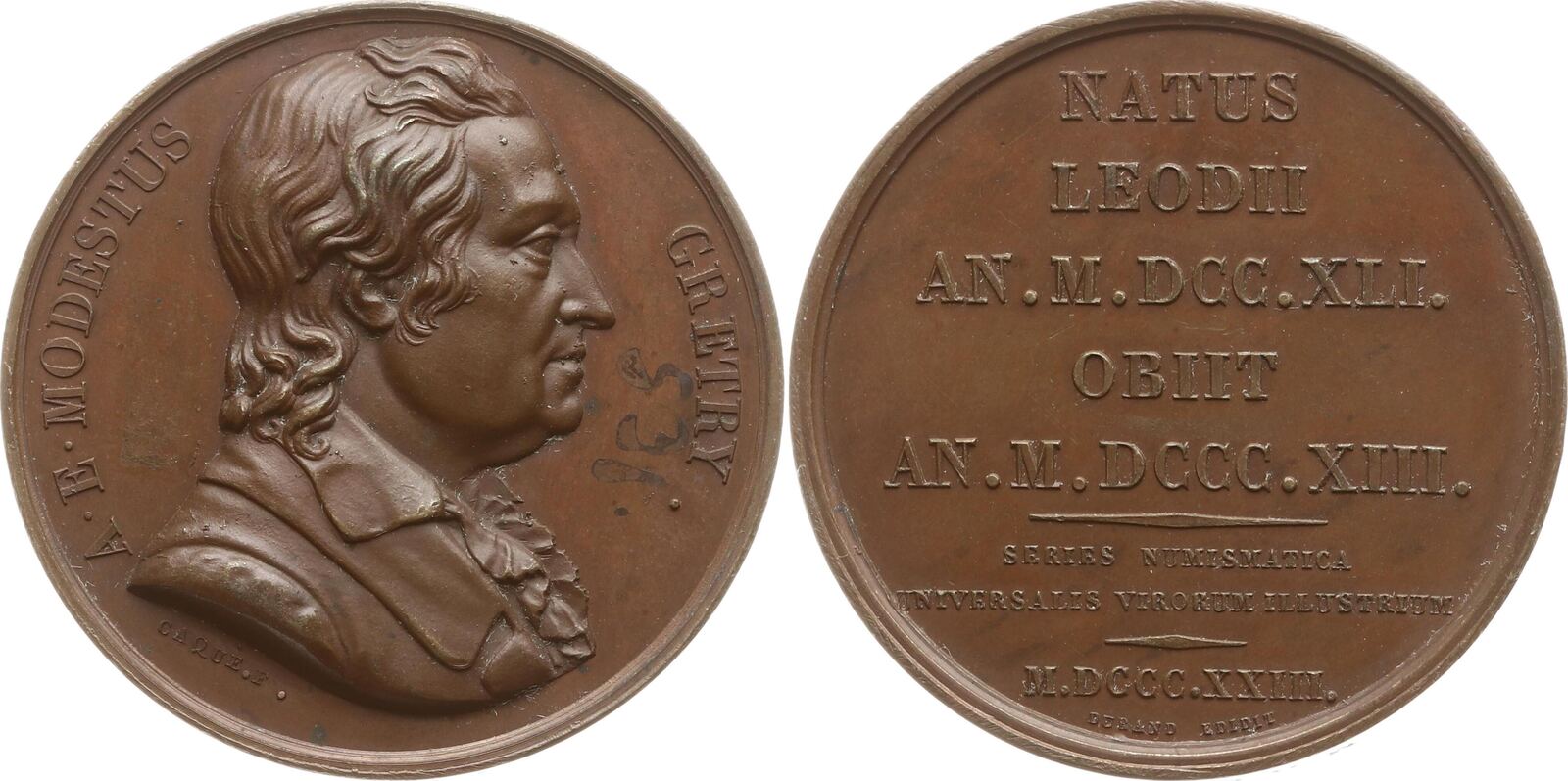 Berühmte Personen - Musiker und Komponisten Bronzemedaille 1823 v ...