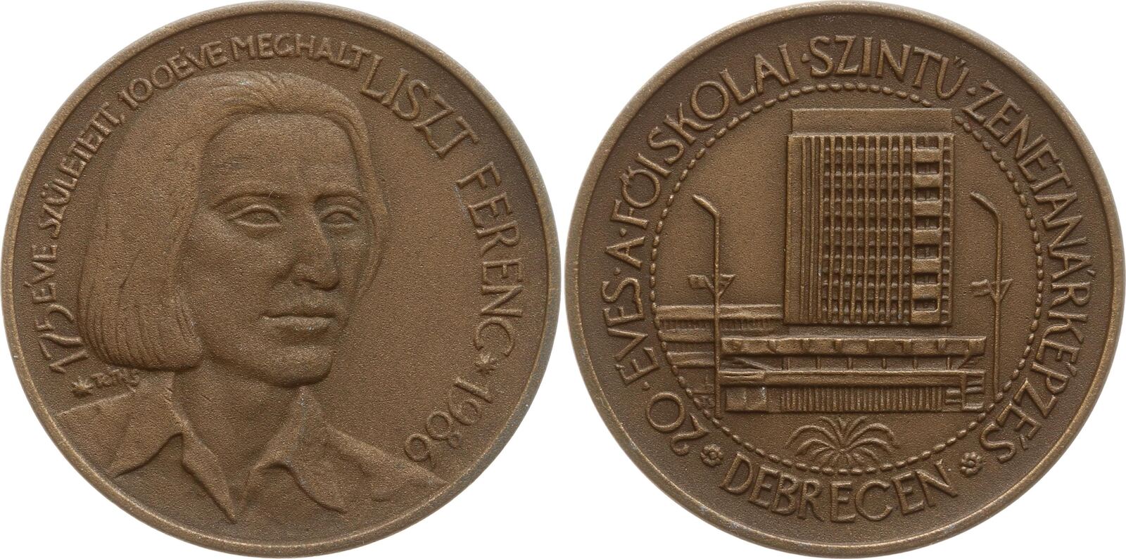 Berühmte Personen - Musiker und Komponisten Bronzemedaille 1986 v. Toth ...