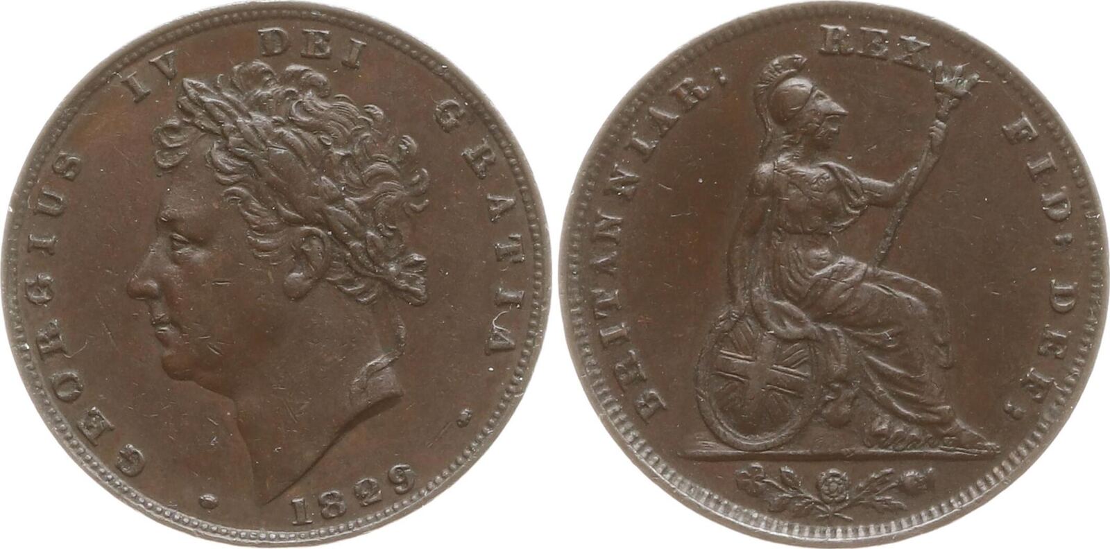 Großbritannien Farthing 1829 George IV., 1820 - 1830 Sehr schön ...