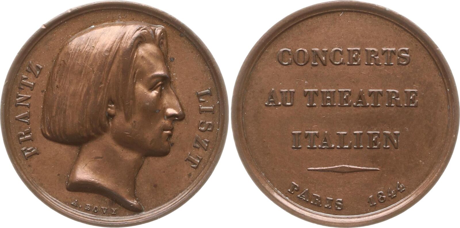 Berühmte Personen - Musiker und Komponisten Bronzemedaille 1844 ...