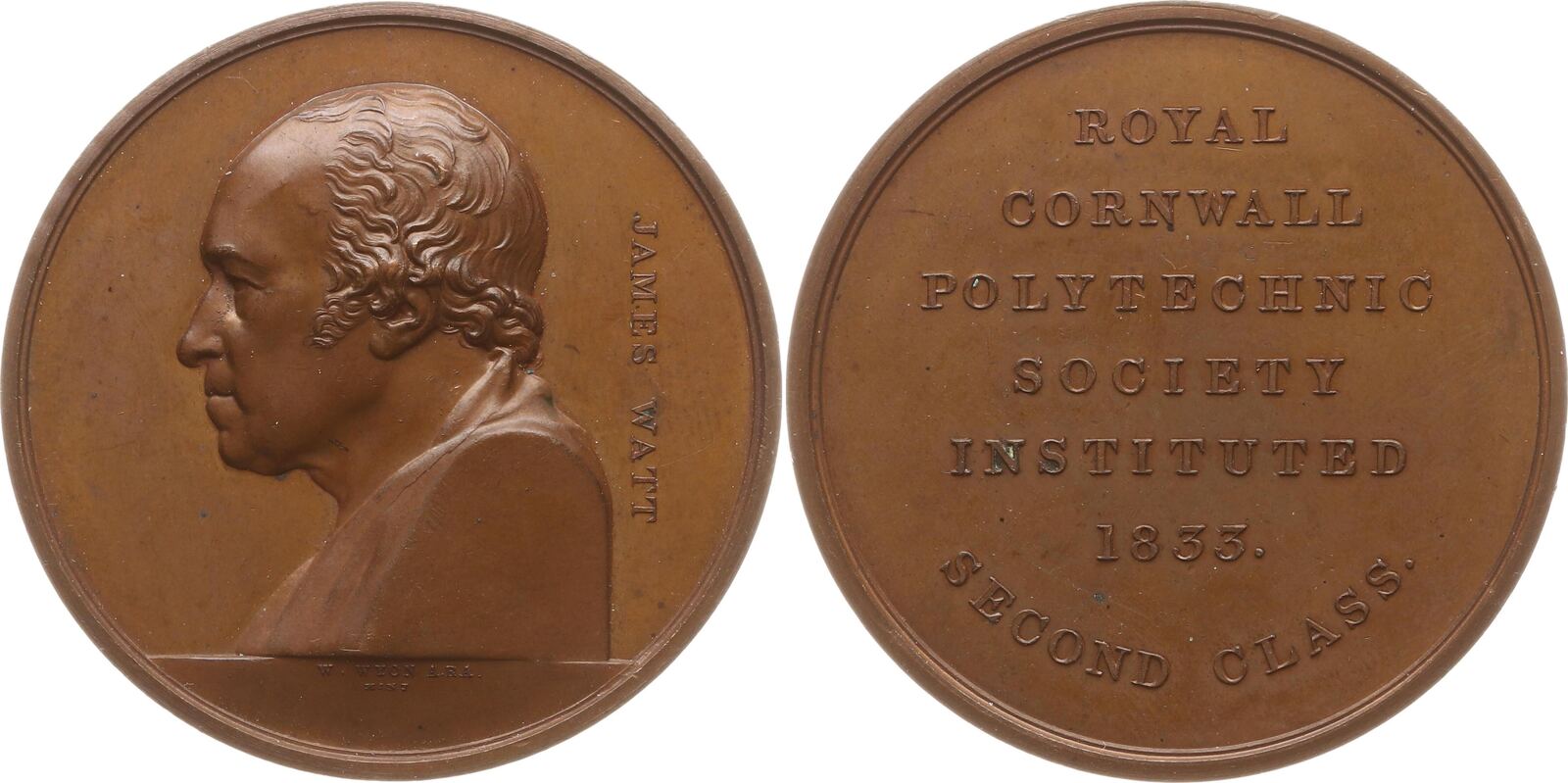 Großbritannien - Cornwall Bronzemedaille o.J. (verliehen 1866) v. Wyon ...