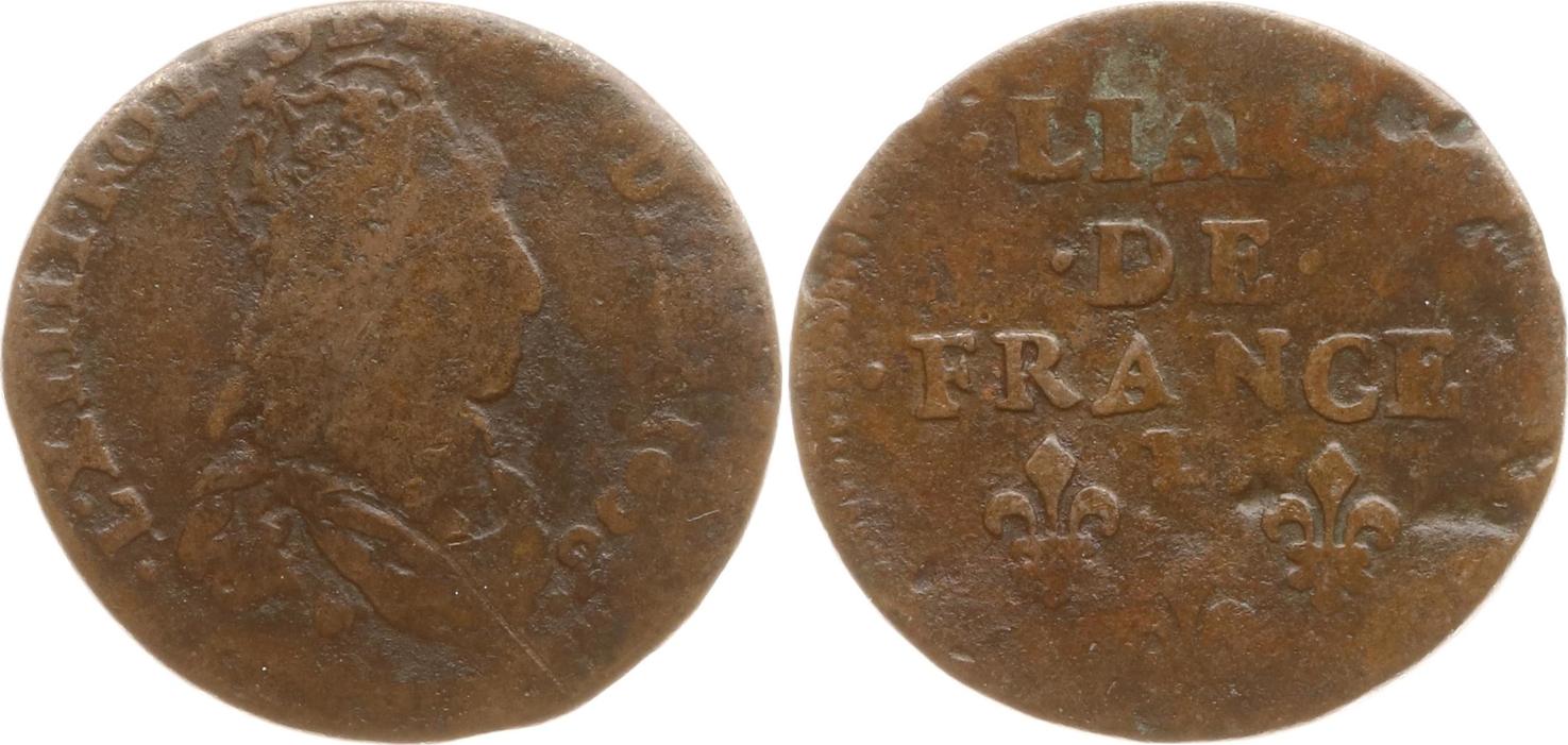 Frankreich, Königreich Liard de France 1658 E Ludwig XIV., 1643 - 1715 ...