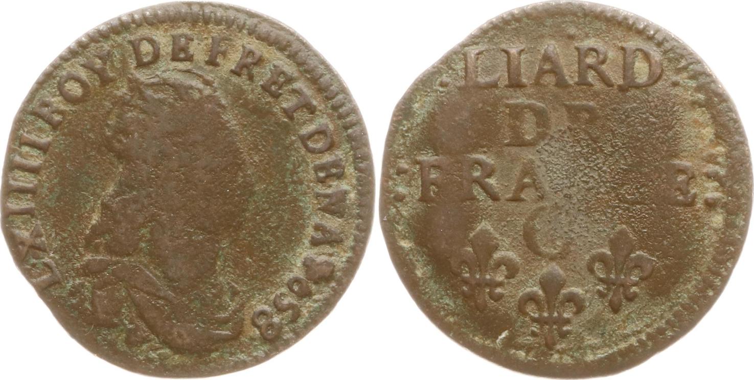 Frankreich, Königreich Liard de France 1658 G Ludwig XIV., 1643 - 1715 ...