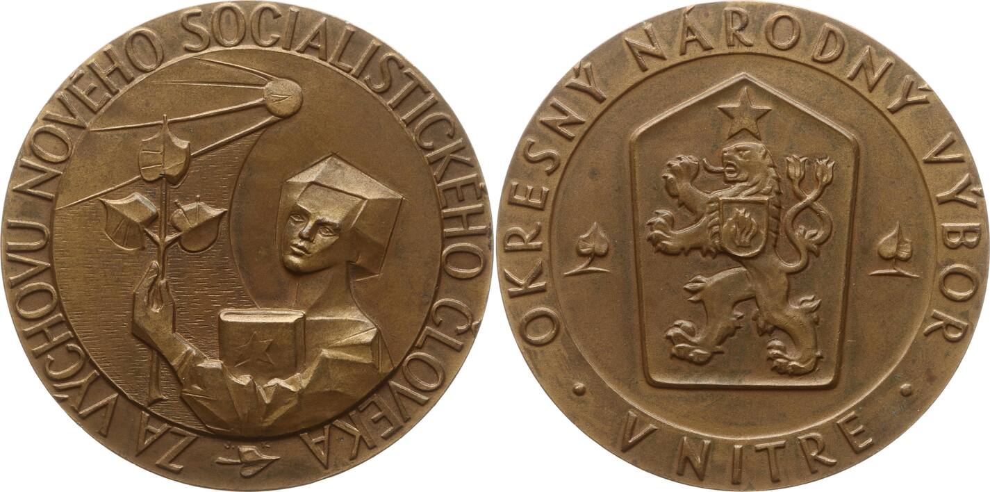 Tschechoslowakei - Slowakei Große Bronzemedaille o.J. von Jozef Koren ...