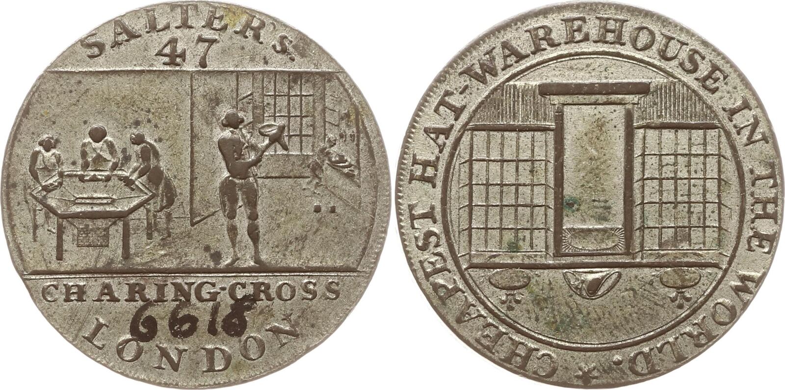 Großbritannien, Königreich - Middlesex 1/2 Penny Token o.J (~ 1790 ...