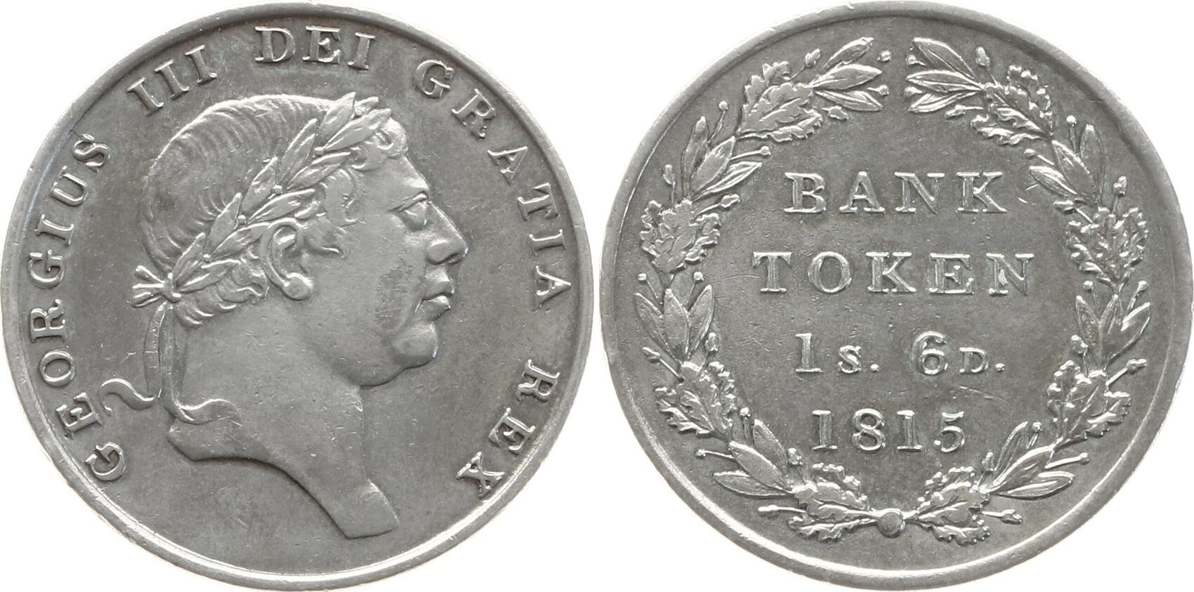 Irland 18 Pence (1 s. 6 d.) Bank Token 1815 George III., 1760 - 1820 ...