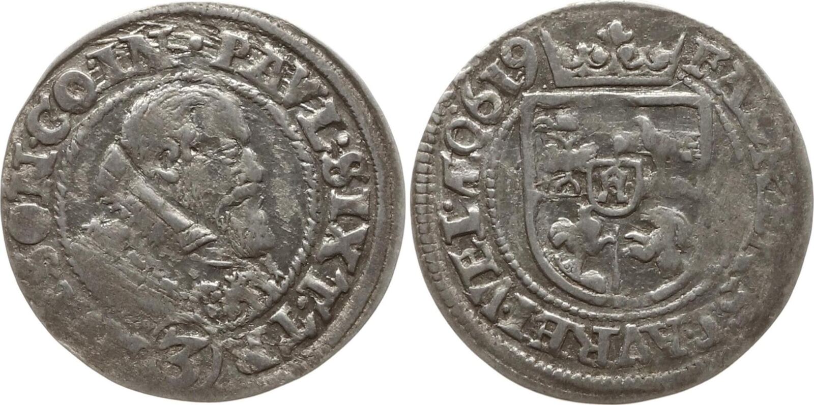 Trautson, Grafschaft 3 Kreuzer (Groschen) 1619 Paul Sixtus von ...