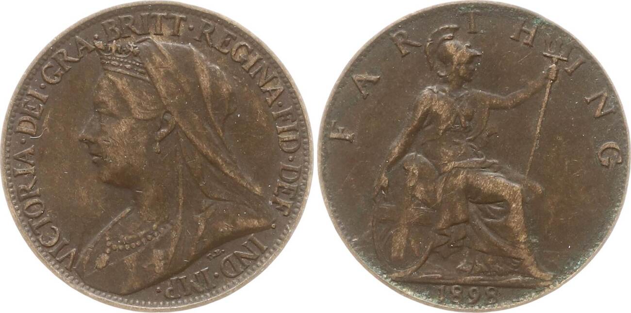 Großbritannien Farthing (1/4 Penny) 1898 Victoria, 1837 - 1901 Gutes ...