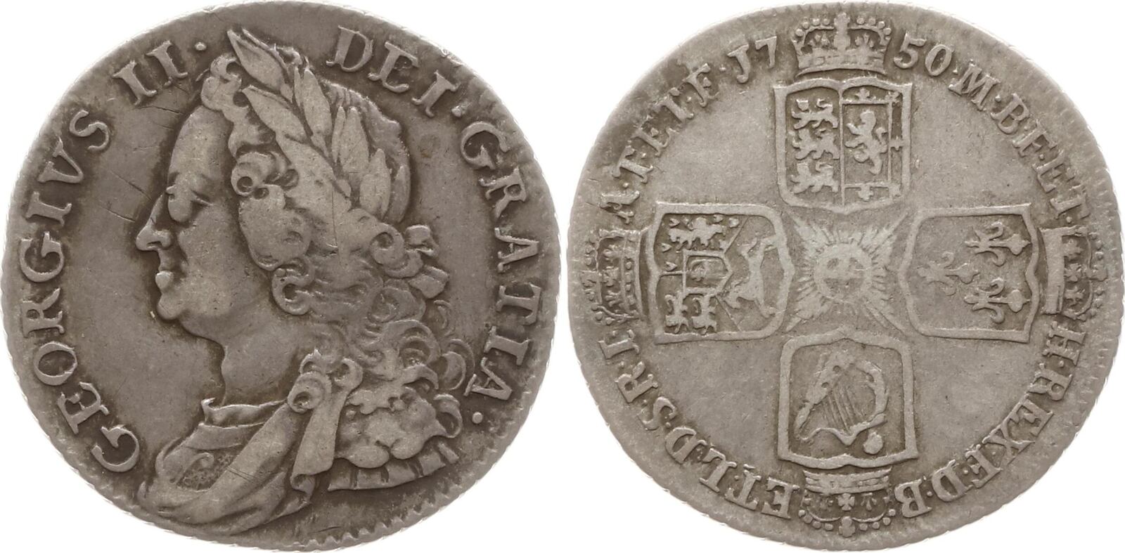 Großbritannien 1 Shilling 1750 George II., 1727 - 1760 Sehr schön | MA ...