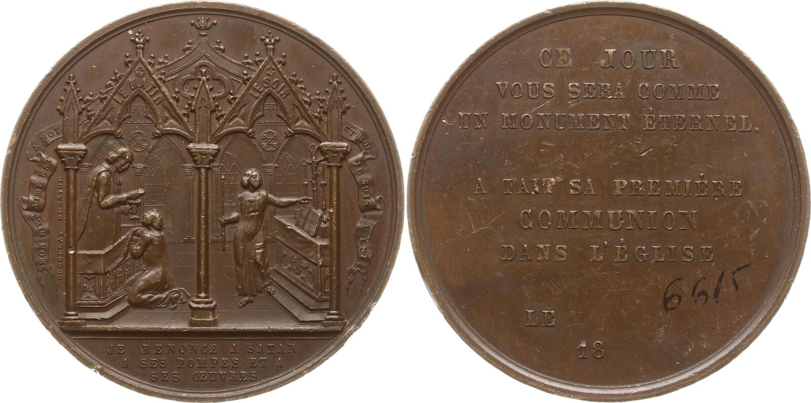 Frankreich Große Bronzemedaille o.J. (1845 - 1860) von Roquelay und ...