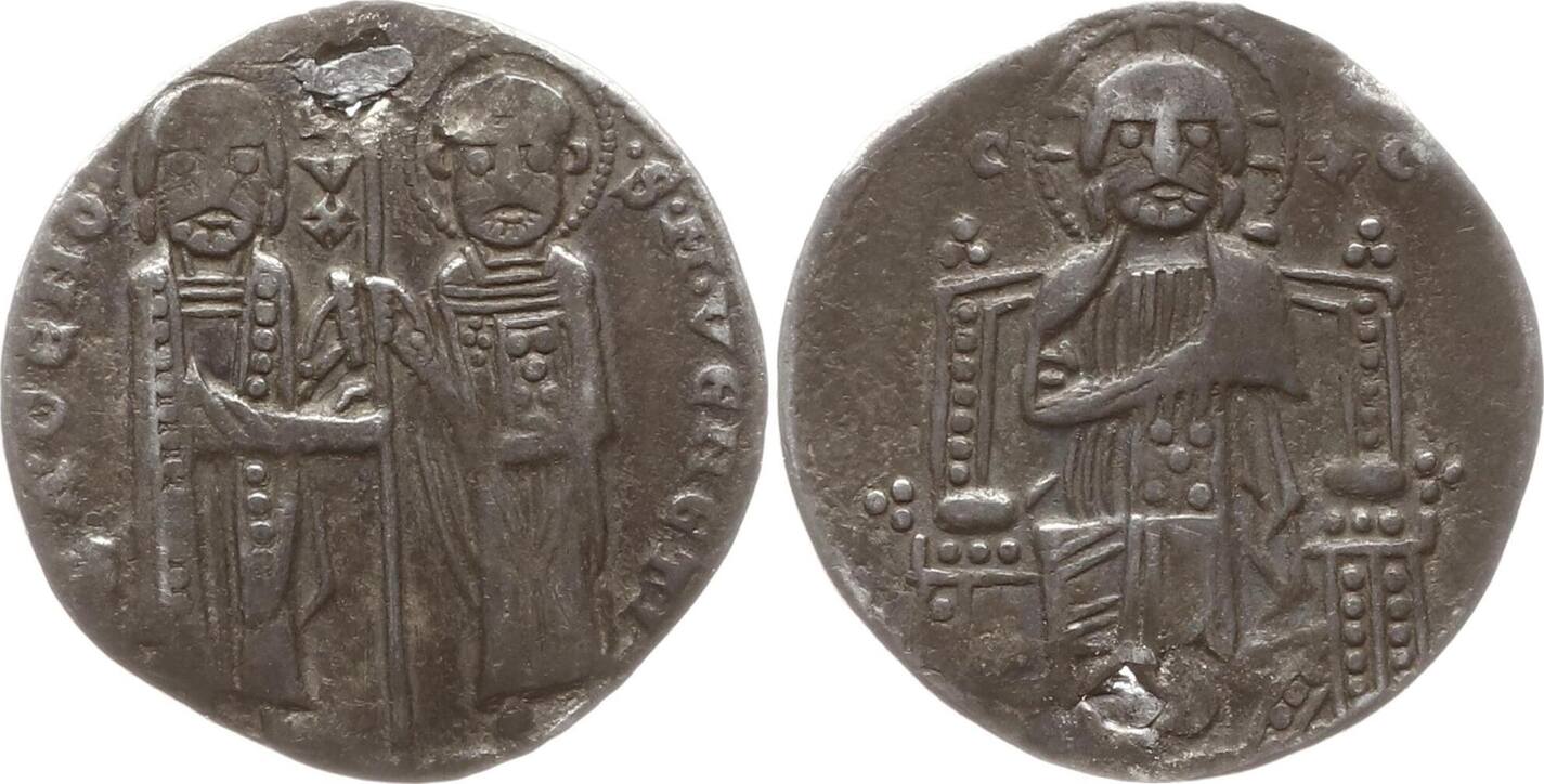 Italien, Venedig Grosso Ranieri Zeno, 1253 - 1268 Sehr schön, Loch, min ...