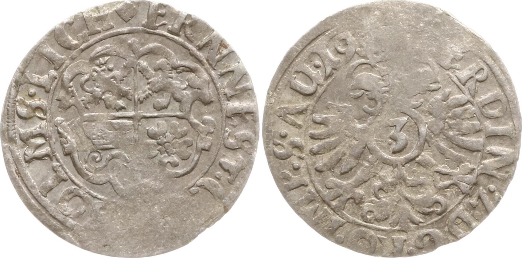 Solms-Lich, Grafschaft Kipper - 3 Kreuzer (Groschen) 1619, RR! Ernst II ...