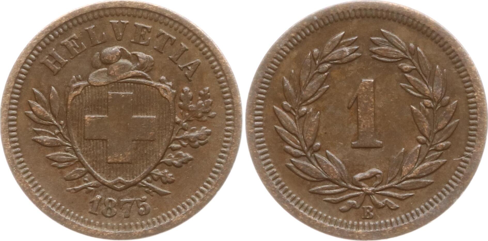 Schweiz Rappen 1875 B Sehr schön - vorzüglich | MA-Shops