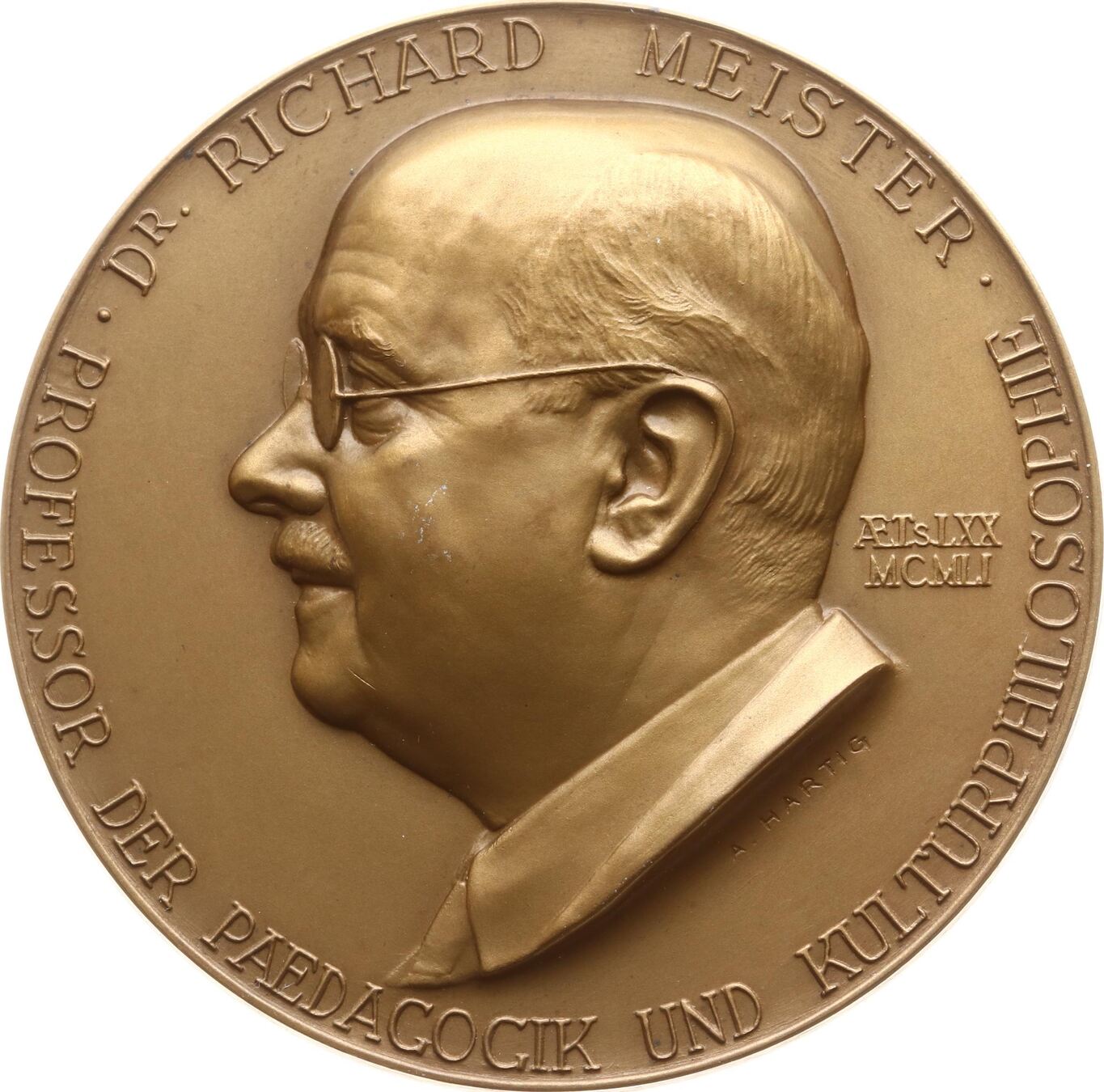 Österreich, Stadt Wien Große einseitige Bronzemedaille 1951, R! von ...