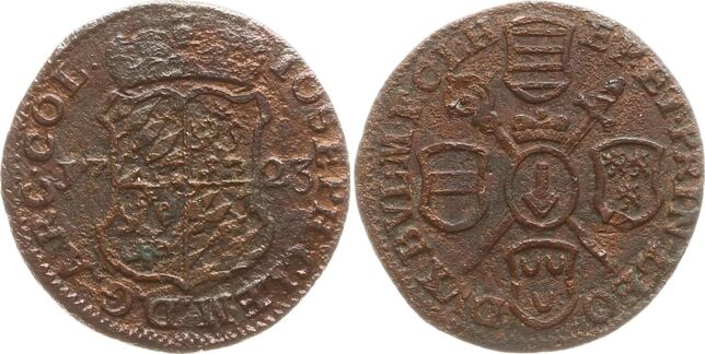 Lüttich, Bistum Liard 1723 Josef Clemens von Bayern, 1694 - 1723 Sehr ...