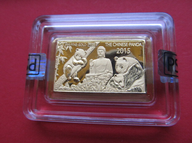 Fidschi / Fiji 5x 5 Dollars Goldbarren Kollektion Panda 2015 - reines ...